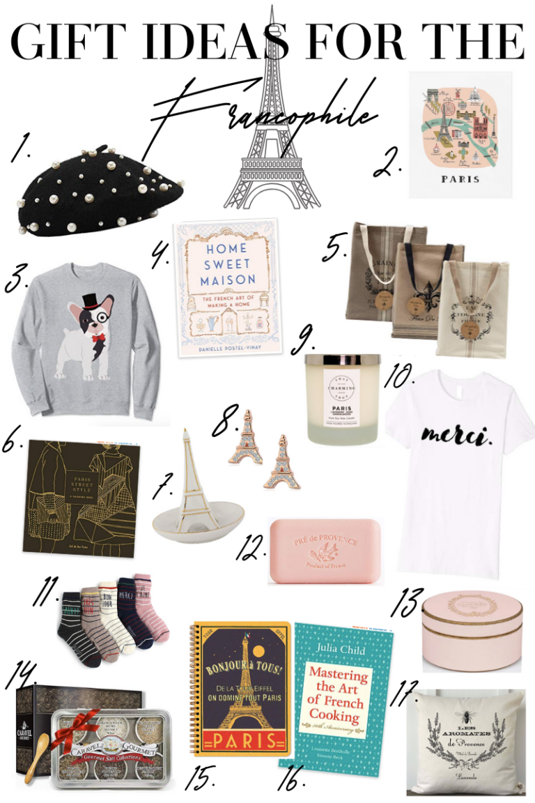 Cute and Chic Francophile Gifts That She'll Love - MY CHIC OBSESSION