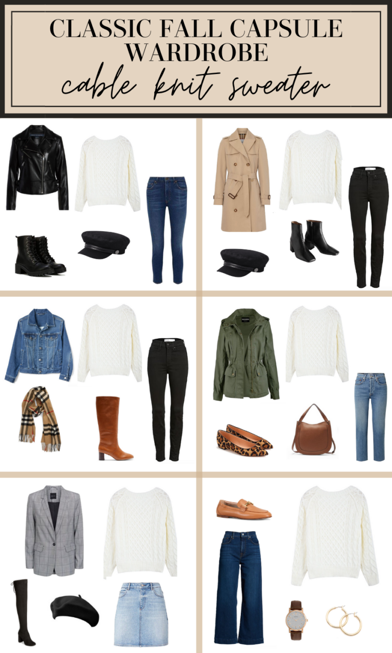 Classic Fall Capsule Wardrobe (Shopping List, Outfit Ideas, & More ...