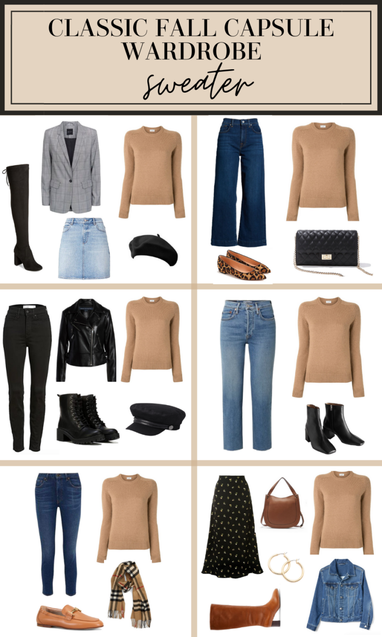 Classic Fall Capsule Wardrobe (Shopping List, Outfit Ideas, & More ...