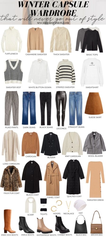 A Winter Capsule Wardrobe That Will Never Go Out of Style - MY CHIC ...