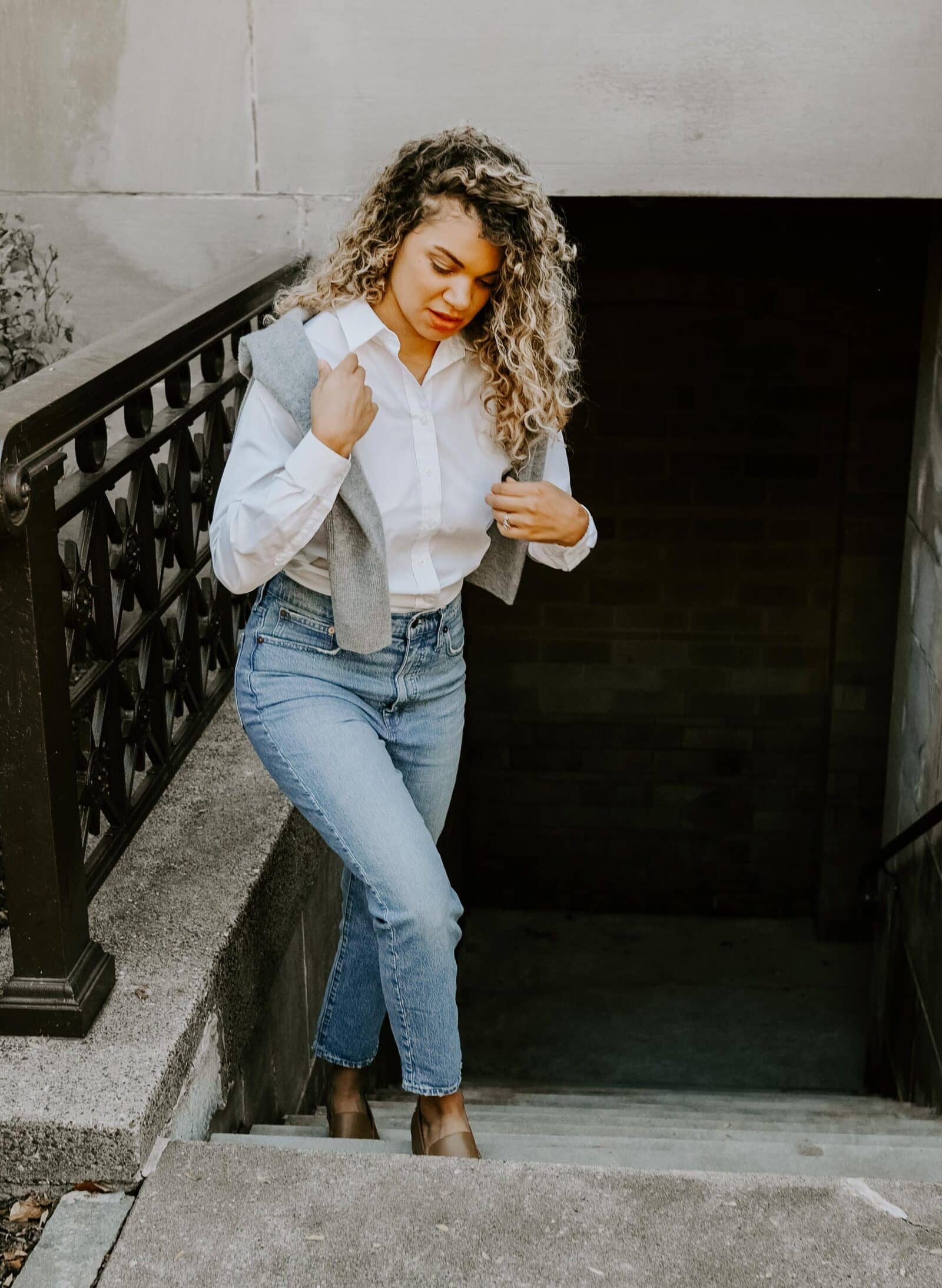 How To Wear a Sweater Over a Dress Shirt in a Chic and Classic Way - MY ...