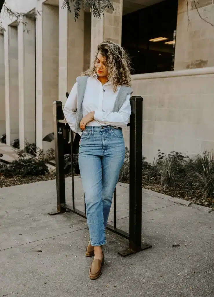 How To Wear a Sweater Over a Dress Shirt in a Chic and Classic Way - MY ...