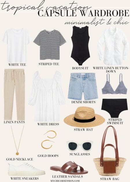 A Minimalistic and Chic Tropical Vacation Capsule Wardrobe - MY CHIC ...