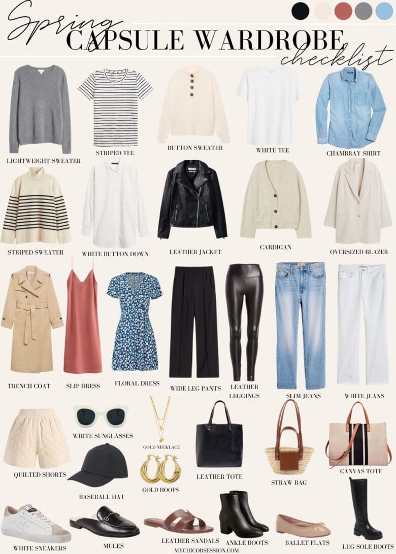 My Spring Capsule Wardrobe Checklist (& 25 Outfits!) - MY CHIC OBSESSION