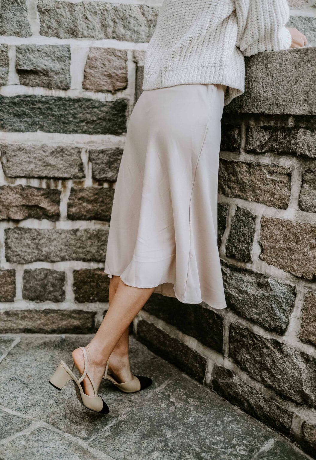 A Classy Slip Skirt Spring Outfit Idea - MY CHIC OBSESSION