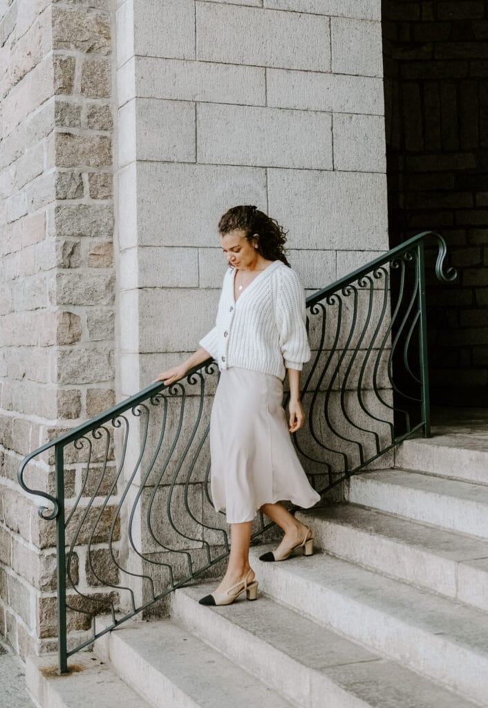 A Classy Slip Skirt Spring Outfit Idea - MY CHIC OBSESSION