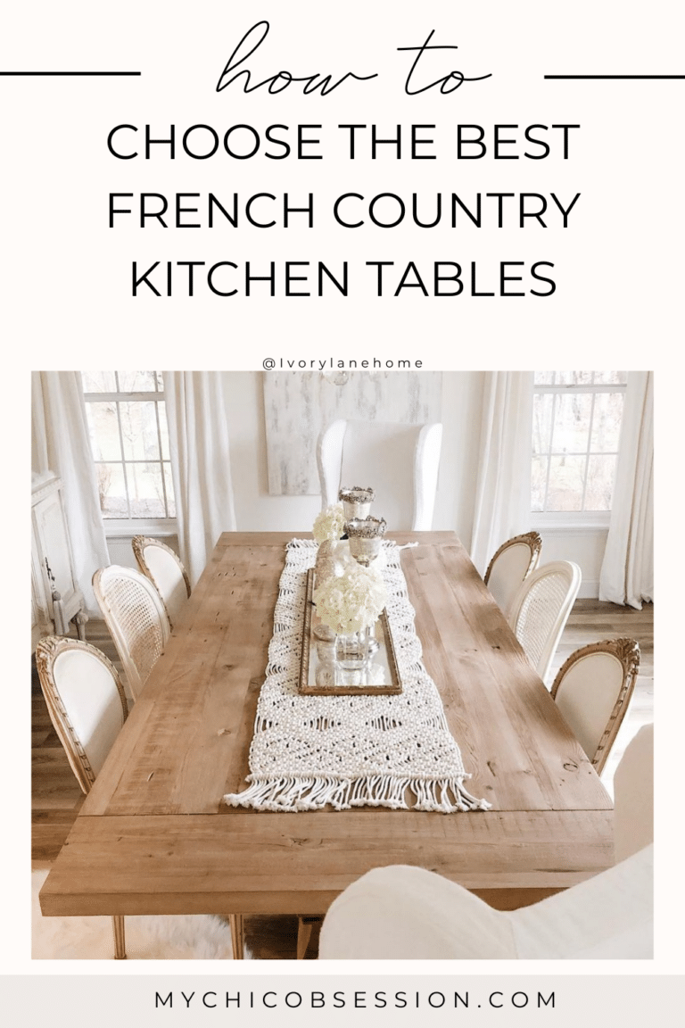 10 French Country Kitchen Tables To Add French Flair to Your Space - MY ...