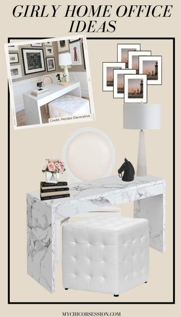 12 Designer-Approved Girly Home Office Ideas and How To Recreate Them ...