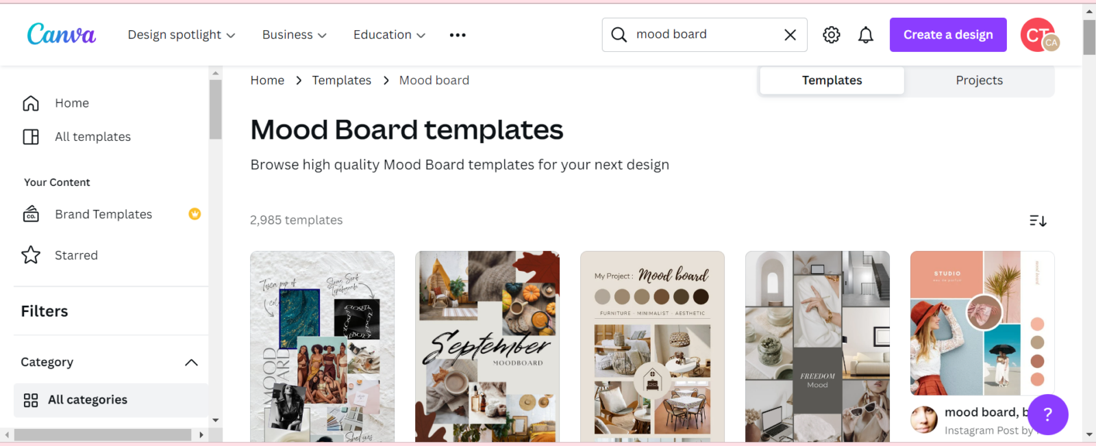 A Step-By-Step Guide on How to Create a Mood Board on Canva To Make ...
