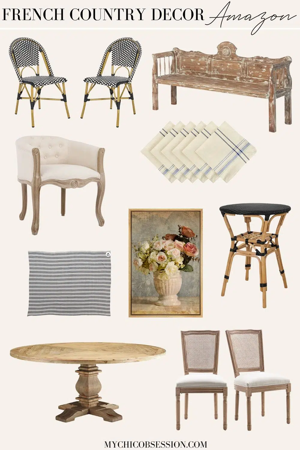 Beautiful French Country Decor From Amazon To Style in Your Home - MY ...