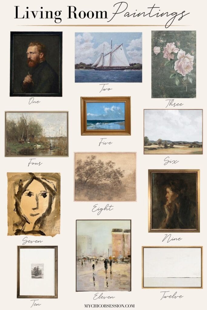 7 Creative Ways to Display Living Room Paintings - MY CHIC OBSESSION
