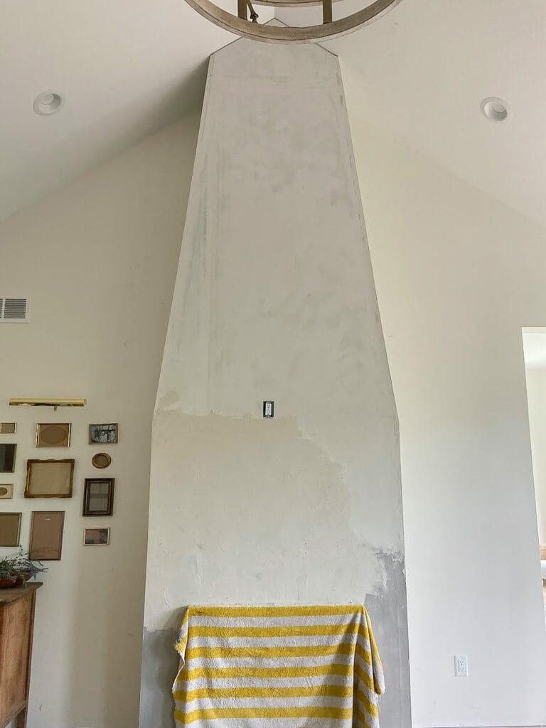 Our Living Room: Progress Pictures & Plaster Fireplace - MY CHIC OBSESSION