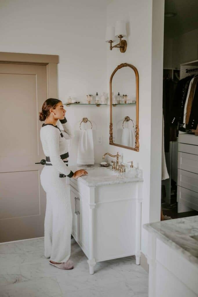 Creating a Spa-Like Oasis: A Look Into Our Classy Primary Bathroom - MY ...