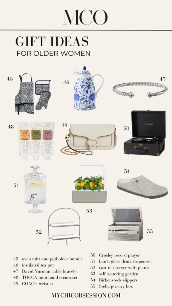 55 Gift Ideas for Older Women They'll Actually Want - MY CHIC OBSESSION