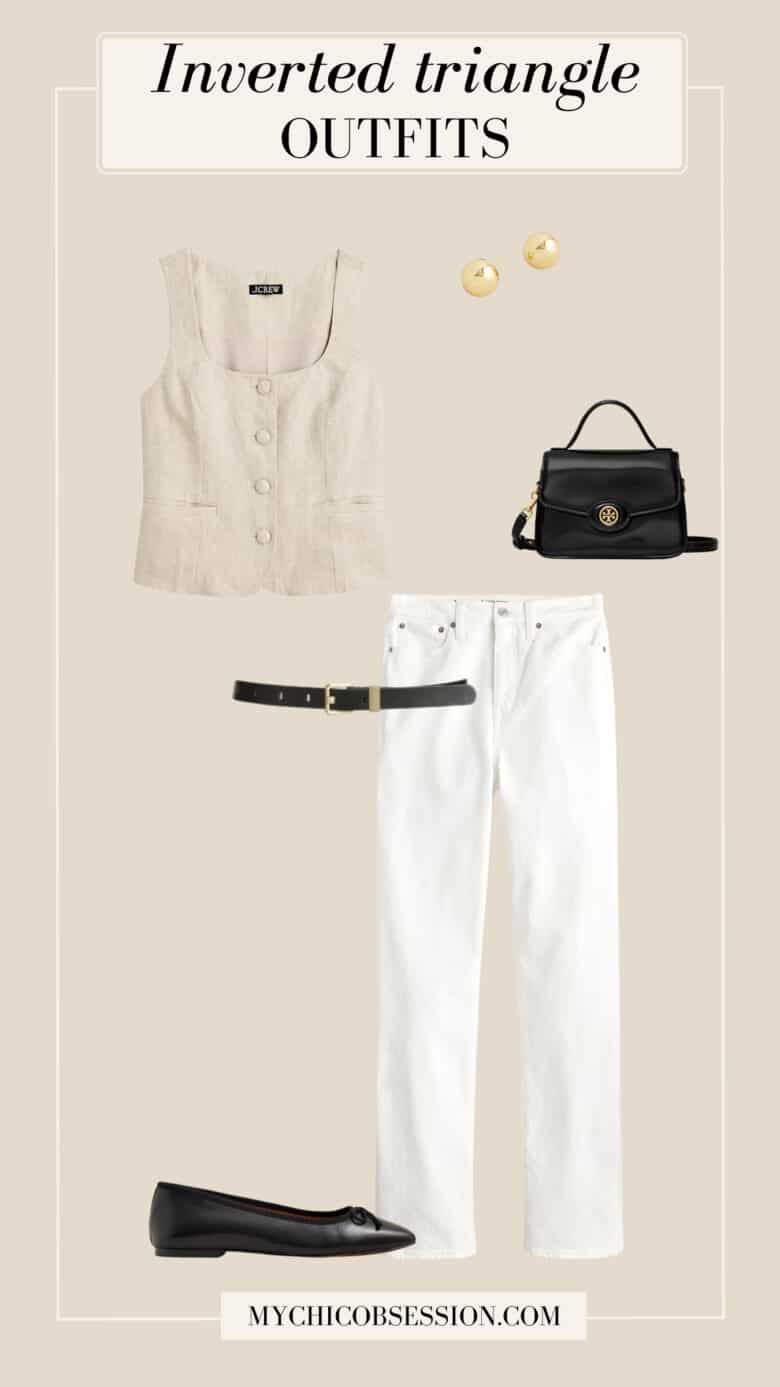 How to Dress an Inverted Triangle Body Shape (& Outfits!) - MY CHIC ...
