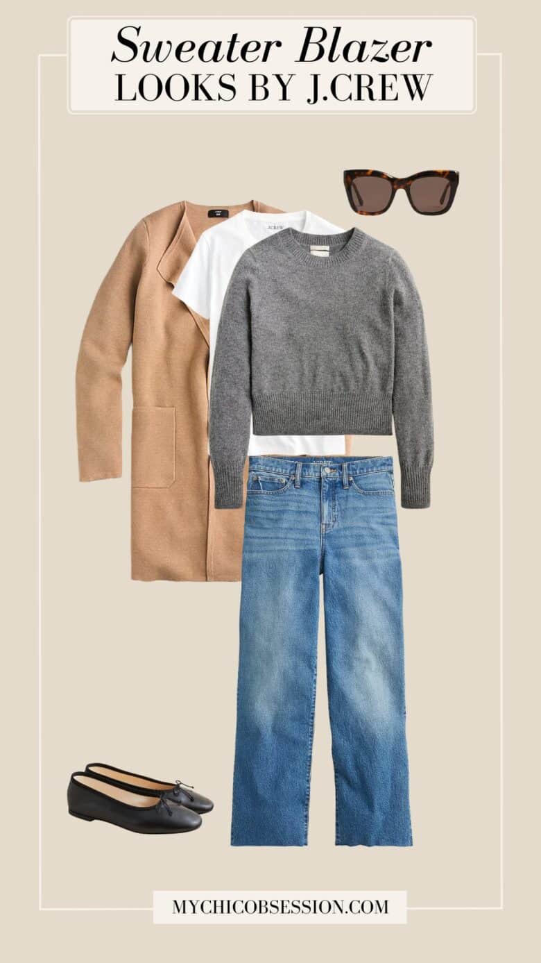 12 Chic Ways to Style a J.Crew Sweater Blazer Outfit - MY CHIC OBSESSION
