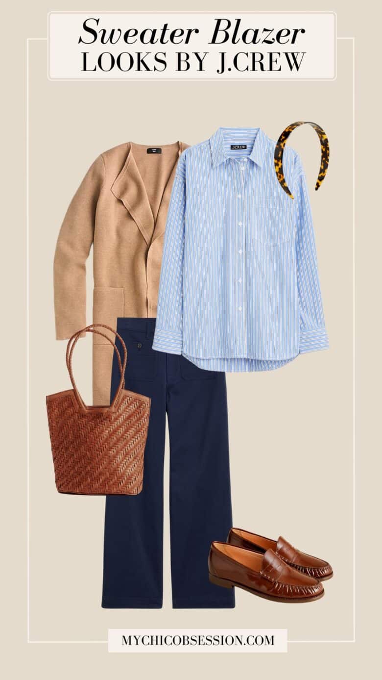12 Chic Ways to Style a J.Crew Sweater Blazer Outfit - MY CHIC OBSESSION
