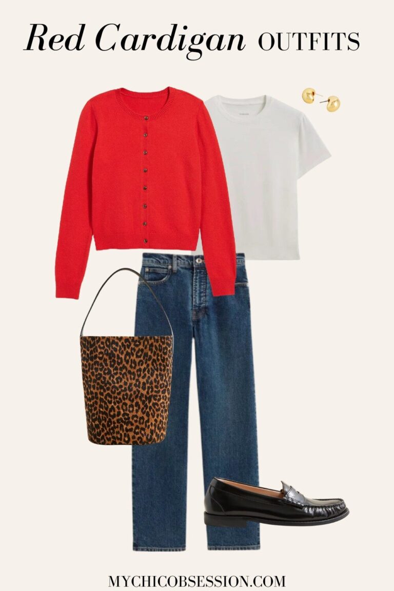 10 Red Cardigan Outfit Ideas You'll Definitely Want to Recreate - MY ...