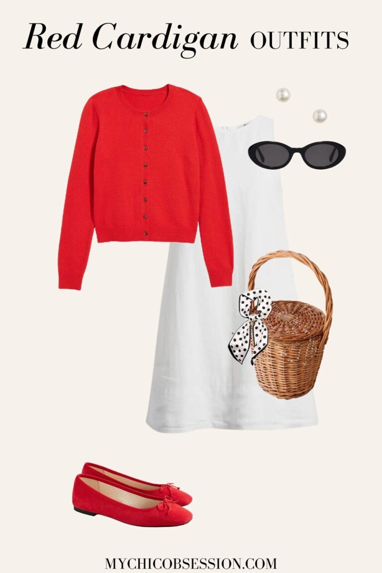 10 Red Cardigan Outfit Ideas You'll Definitely Want to Recreate - MY ...
