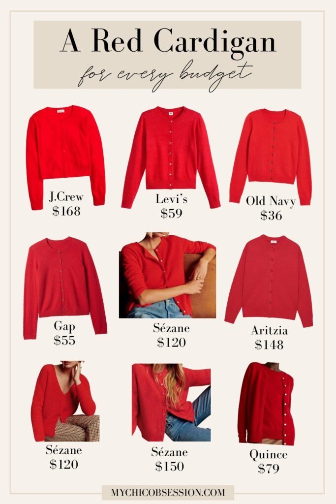 10 Red Cardigan Outfit Ideas You'll Definitely Want to Recreate - MY ...